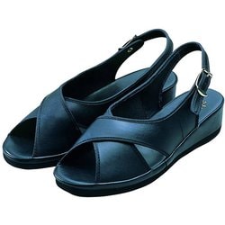 ヨドバシ.com - カゼン KAZEN ナースサンダル（クロスタイプ） 23.5cm ブラック 191-95 通販【全品無料配達】