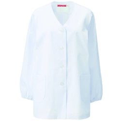 ヨドバシ.com - カゼン KAZEN 女子衿なし調理衣長袖 6L ホワイト 330-30 通販【全品無料配達】