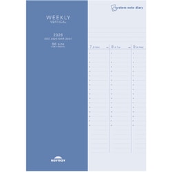 ヨドバシ.com - レイメイ藤井 Raymay Fujii 2026年 システムノートダイアリー バーチカルB6 12月始まり RFDR2679 通販【全品無料配達】