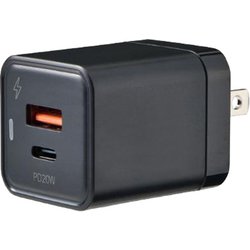 ヨドバシ.com - 朝日電器 エルパ ELPA 雷ガード付 耐雷USB充電器 PD20W USB Type-C×1/USB A×1 折りたたみ式プラグを採用 2台同時充電可 ブラック CHR ...