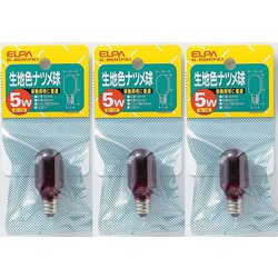 ヨドバシ.com - 朝日電器 ELPA エルパ G-05H(R) 白熱電球 ナツメ球 E12口金 100V 5W形 20mm径 生地色 レッド 3個セット 通販【全品無料配達】